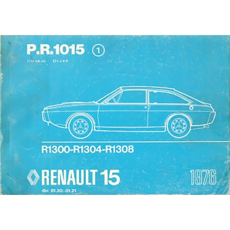 Catalogue de Pieces R 15 R 15 - R 17 de Renault