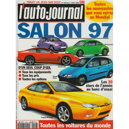 N° Salon Auto Journal 1997 Numeros Special Salon de Magazines et ...