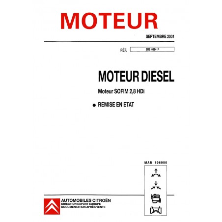 Manuel Atelier Moteur DJ5 JUMPER de Citroen