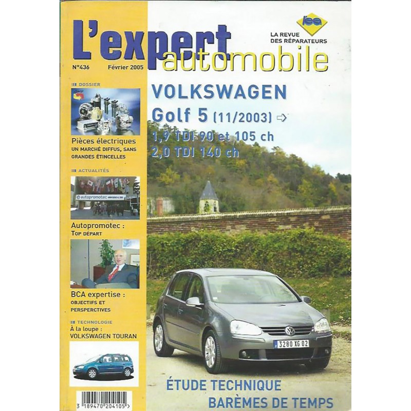 Revue Technique Golf 5 GOLF (Apres 98) de Volkswagen Revue Technique Golf 5 GOLF (Apres 98) de Volkswagen