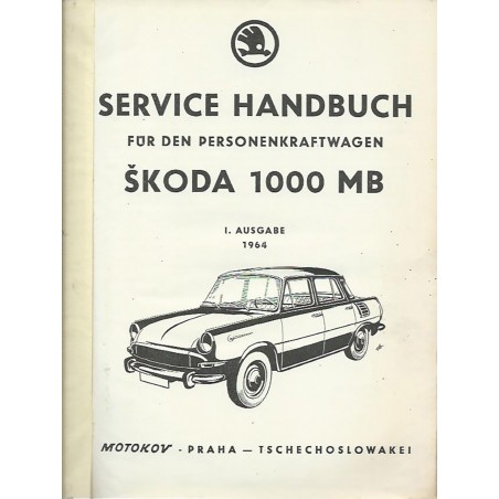 Service Handbuch 1000 MB Tous Modeles de Skoda