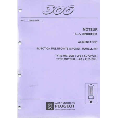 Manuel Atelier Injection 306 de Peugeot